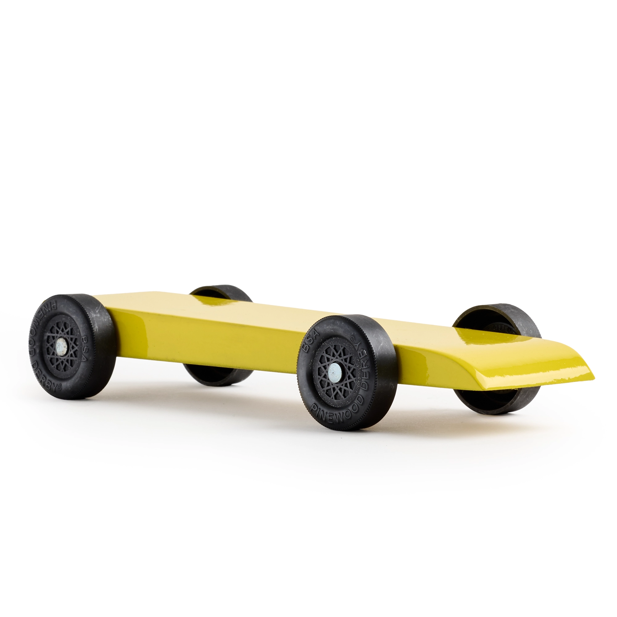 Blazing Yellow Pinewood Derby Car – Pinewood Pro