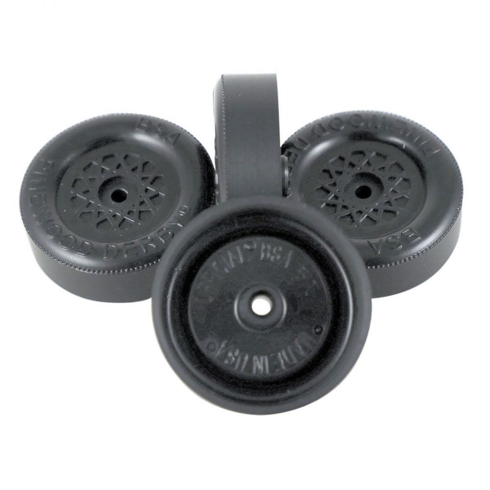 Elite BSA Precision Lathed Speed Wheels for Pinewood Derby Cars