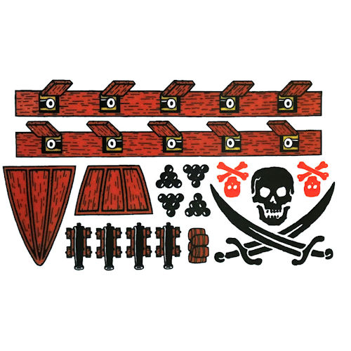 Pirate Sticker Decals for Pinewood Derby Car | Pinewood Pro